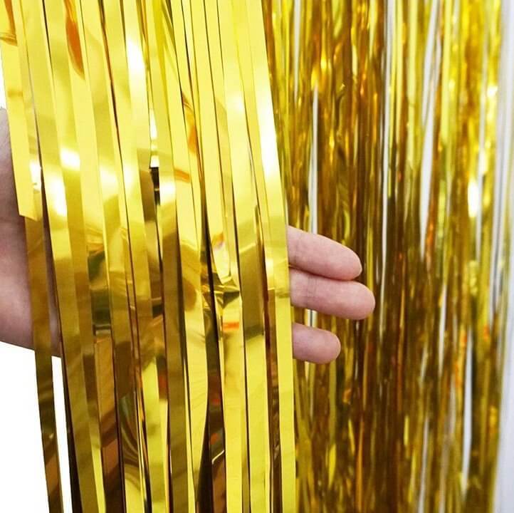 Party Foil Curtains - Metallic Fringe Backdrop Curtains