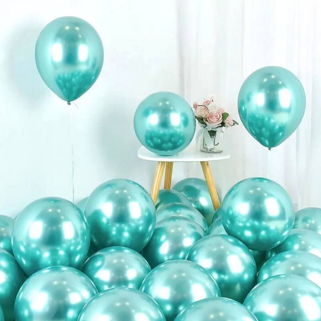 10pk 10inch Chrome Rose Gold Latex Balloons | Party Decorations