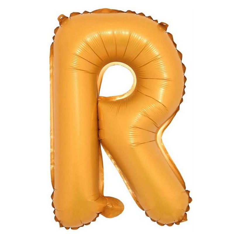 16in Orange A-Z Alphabet Letter Foil Balloon - Online Party Supplies