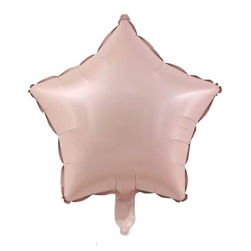 18-inch Retro Baby Pink Star Foil Balloon | Online Party Supplies