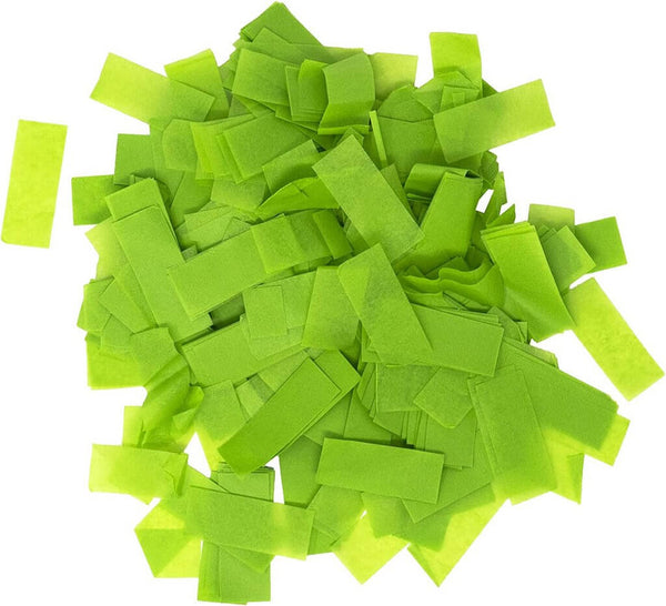 Rectangular Paper Confetti Table Scatters - Apple Green