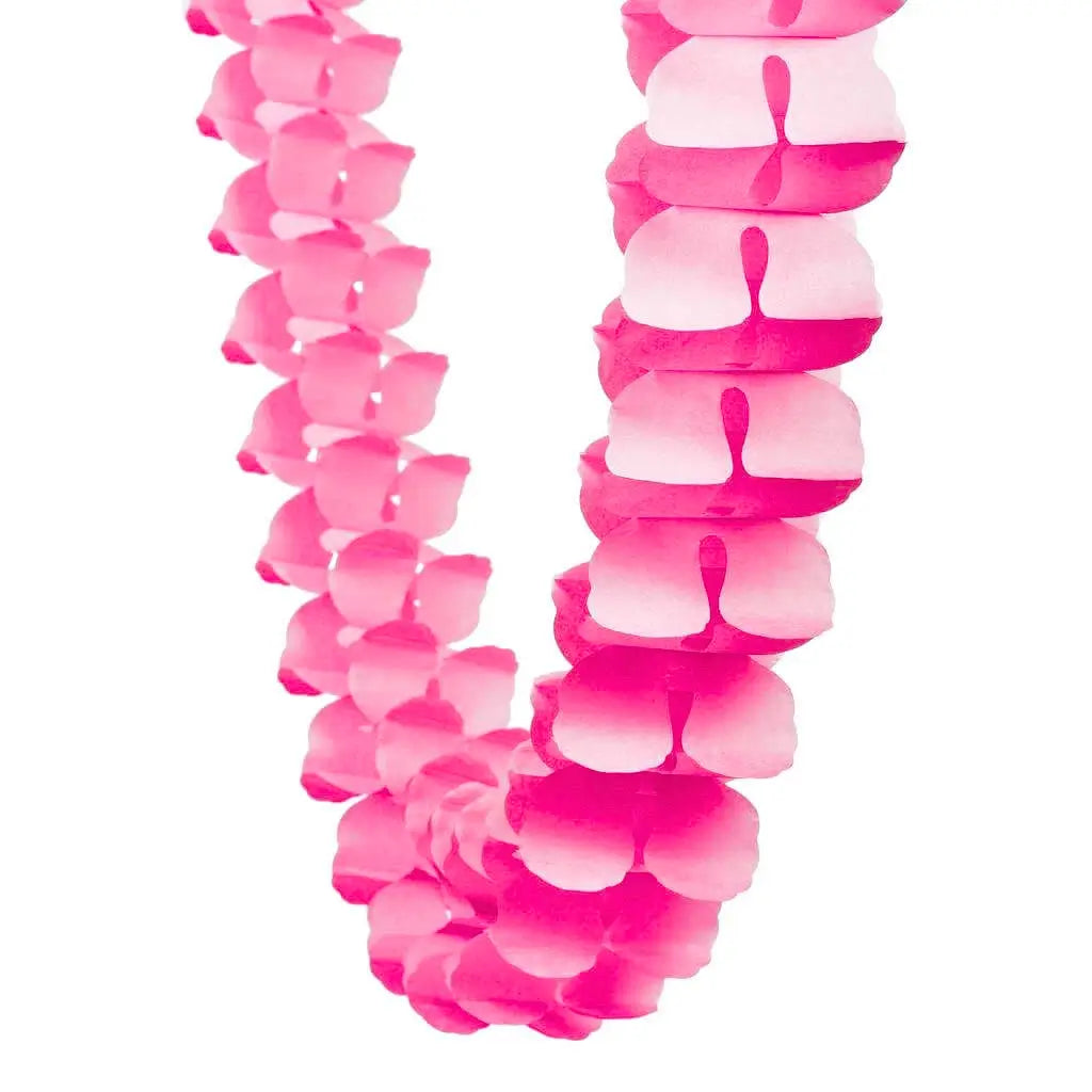 Pink tissue garland store