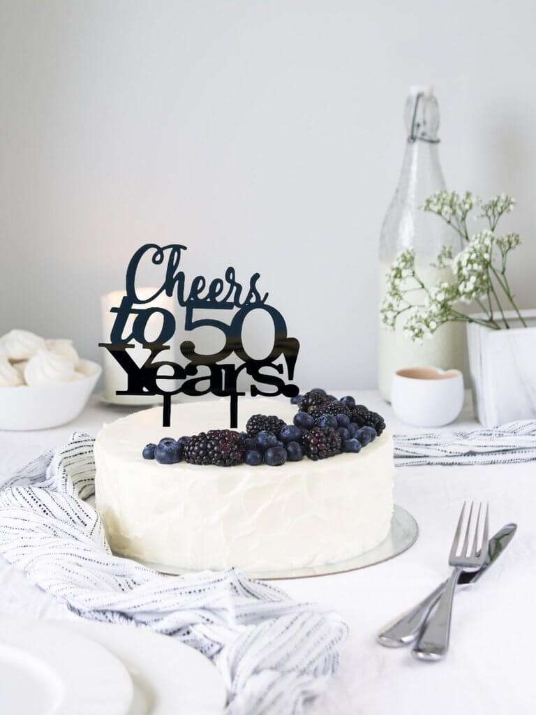 50th Birthday Cake Toppers - Happy 50th Birthday Cake Decorations