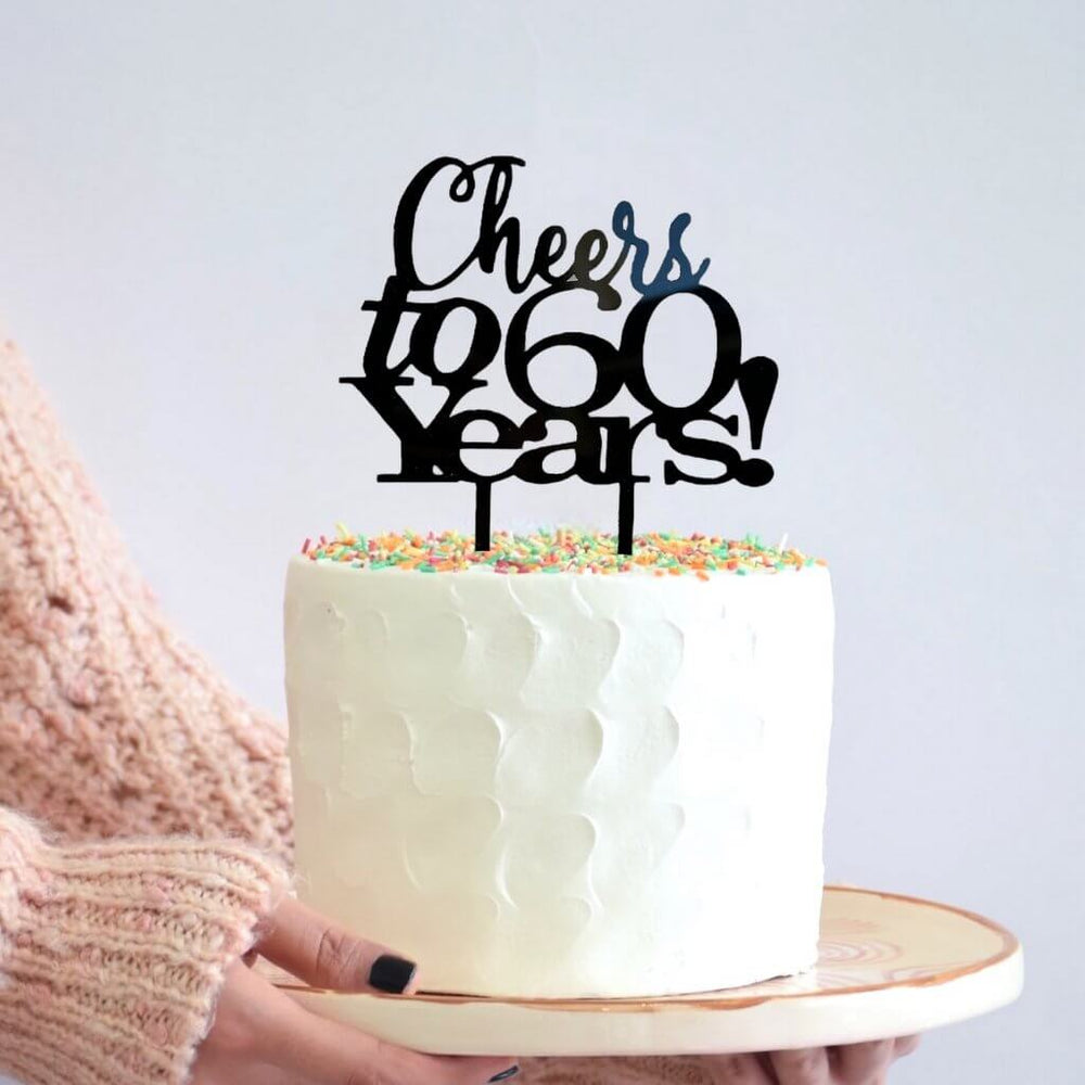 60th Birthday Cake Toppers - Happy 60th Birthday Cake Decorations Australia
