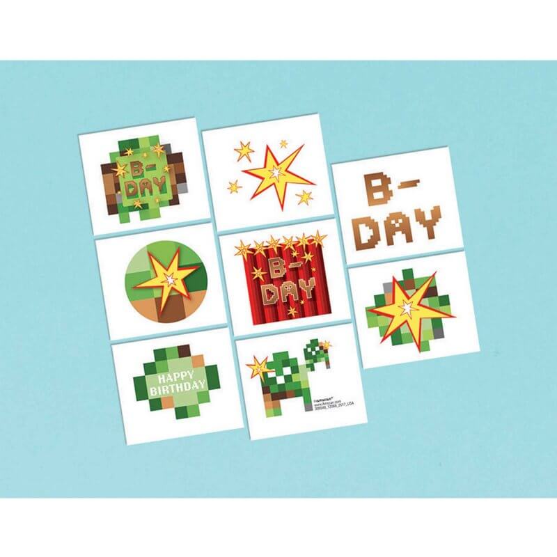 TNT Party Scene Setter Wall Decorating Kit | Minecraft Party Supplies