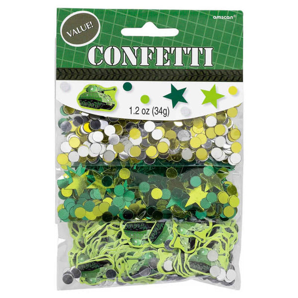Camouflage Confetti Value Pack 34g | Camo Theme Party Decor & Supplies
