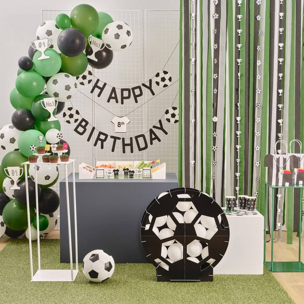 Kick Off Party Football Print Paper Cups 8pk