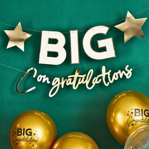 Big congratulations gold card banner