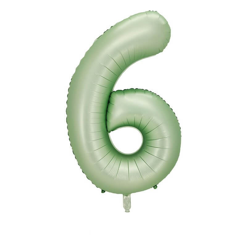 40-inch Jumbo Olive Green Number 0-9 Foil Balloon