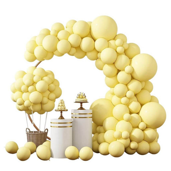 129pk Pastel Yellow Balloon Garland Kit | Party Supplies
