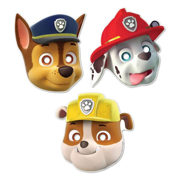 Paw Patrol Party Masks 8pk
