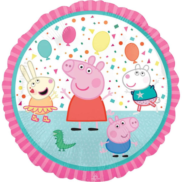 Peppa Pig Confetti Party Round Foil Balloon 45cm