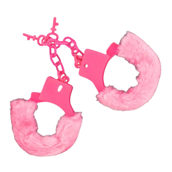 Pink Bride To Be Fur Wrist Cuffs
