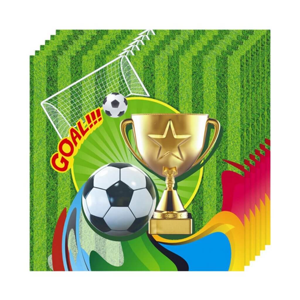 Soccer Goal Paper Party Cups 266ml 10pk | Online Party Supplies