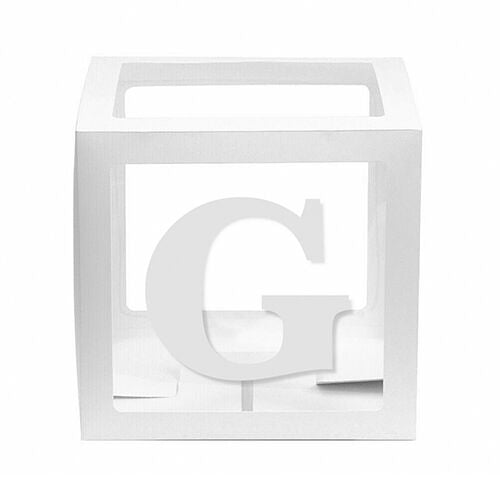 Online Party Supplies / Products / Baby Party / White Balloon Cube Box ...