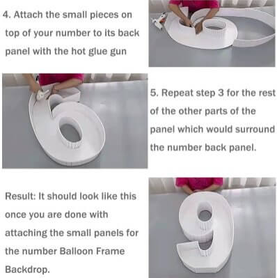 100cm Jumbo Balloon Mosaic Number Frame - Number 7