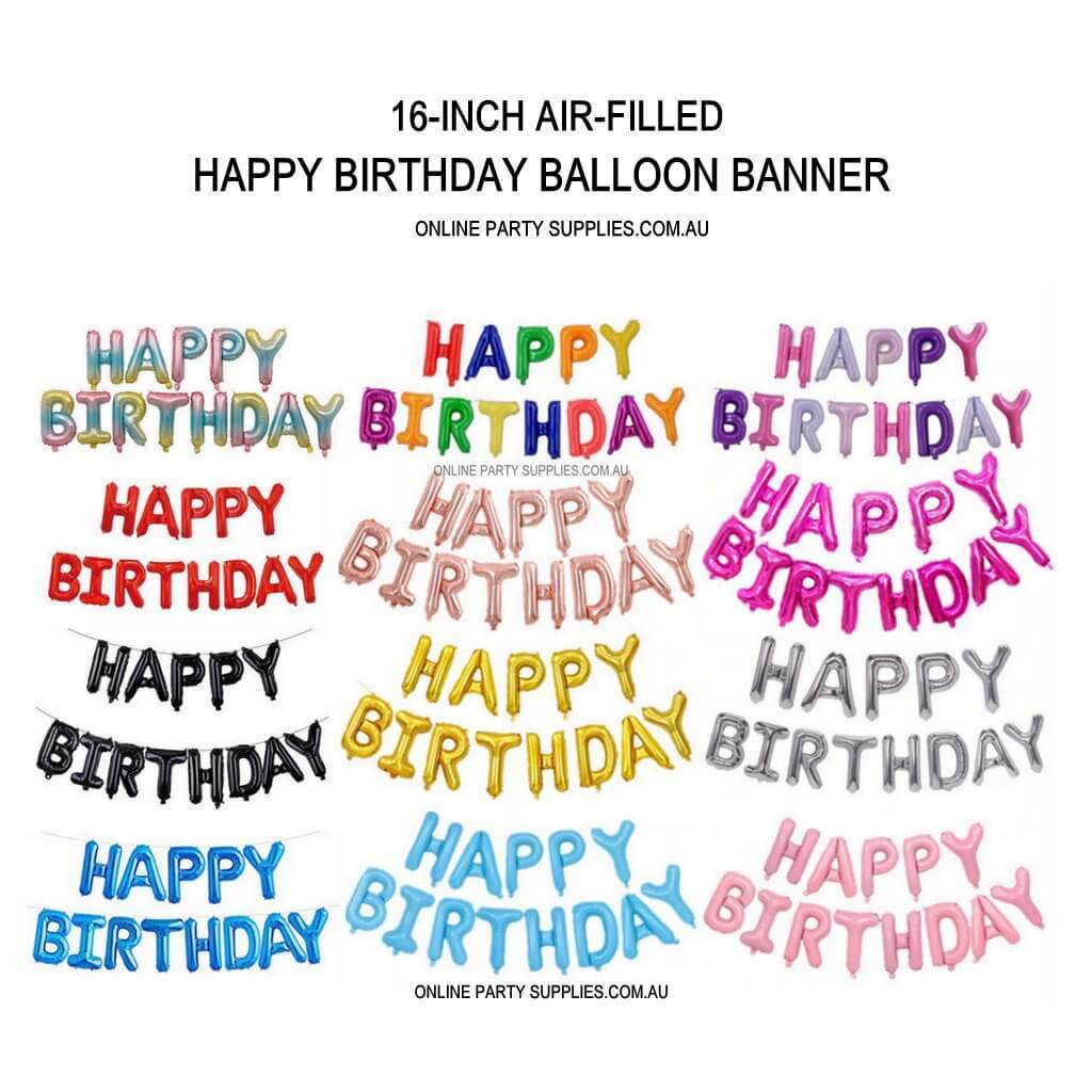 Pink Celebration Happy 40th Birthday Prismatic Letter Banner