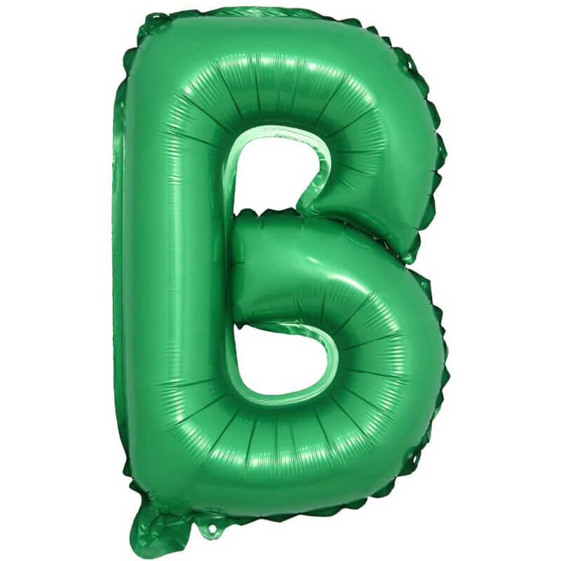 16" Green A-Z Alphabet Letter Foil Party Balloon