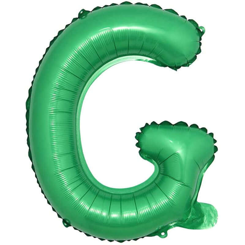 16" Green A-Z Alphabet Letter Foil Party Balloon