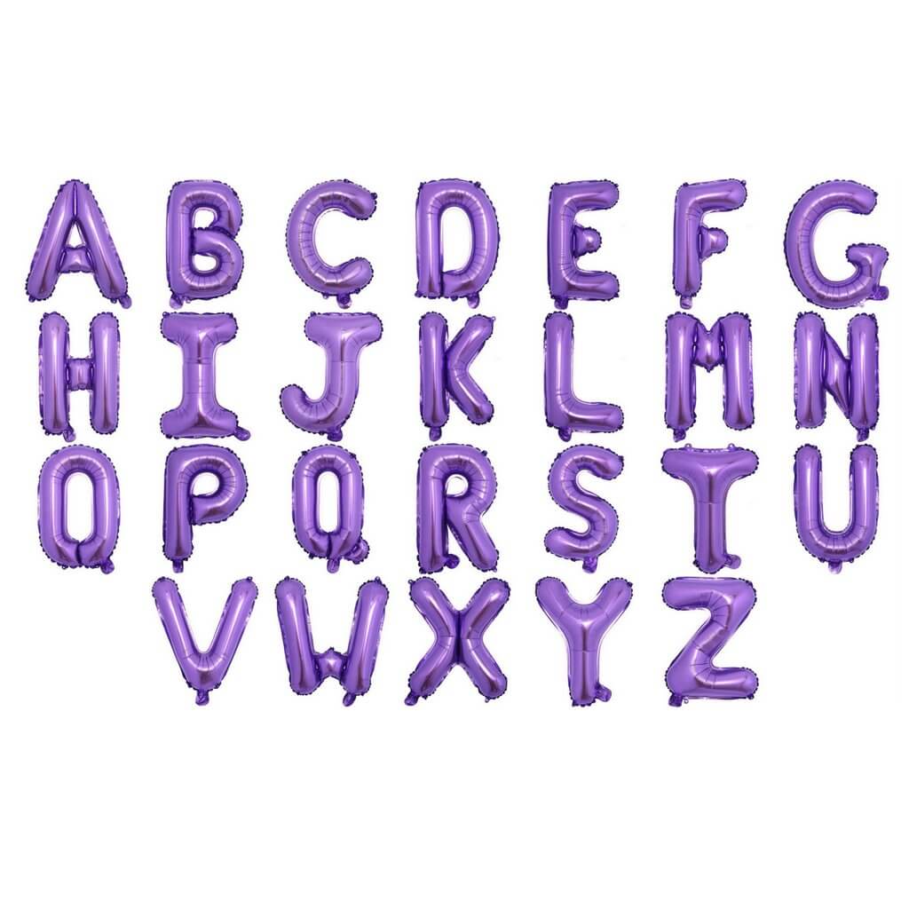 16 Inch Alphabet Letter Foil Balloons - Party Supplies & Decorations ...