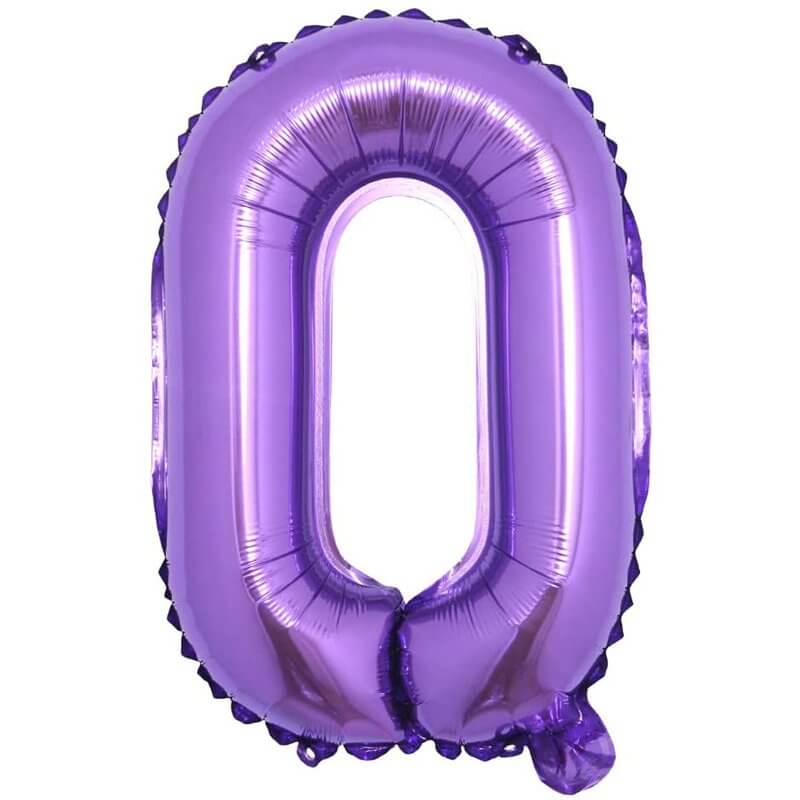 16-inch Purple A-Z Letter Foil Balloon