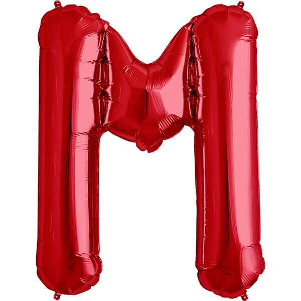 16-inch Red A-Z Letter Foil Balloon