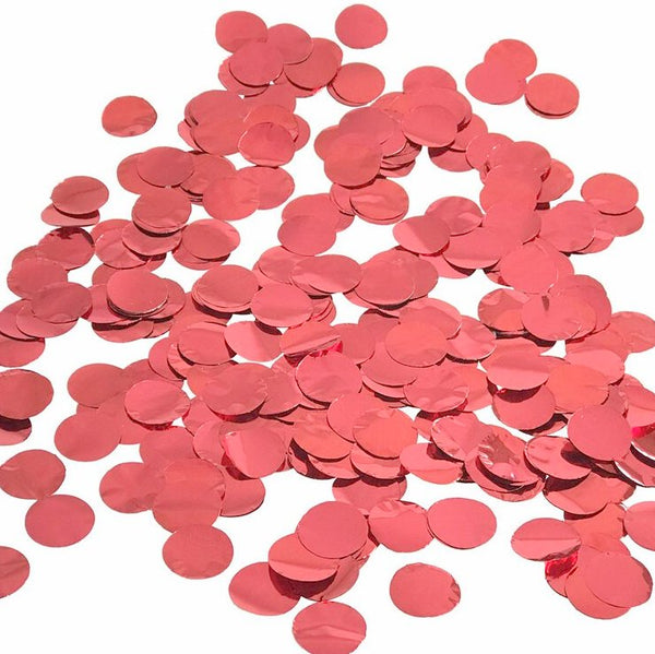 20g Round Metallic Red Foil Confetti Sprinkles