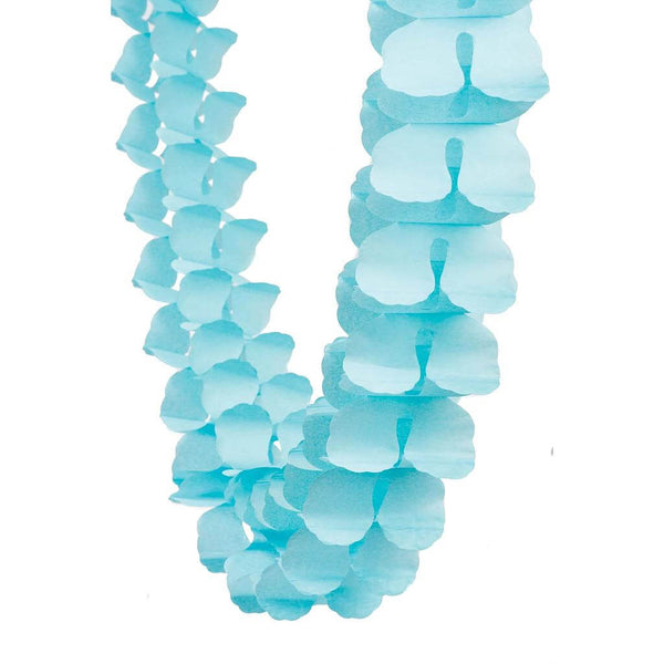 Baby Blue Four Leaf Clover Tissue Paper Garland