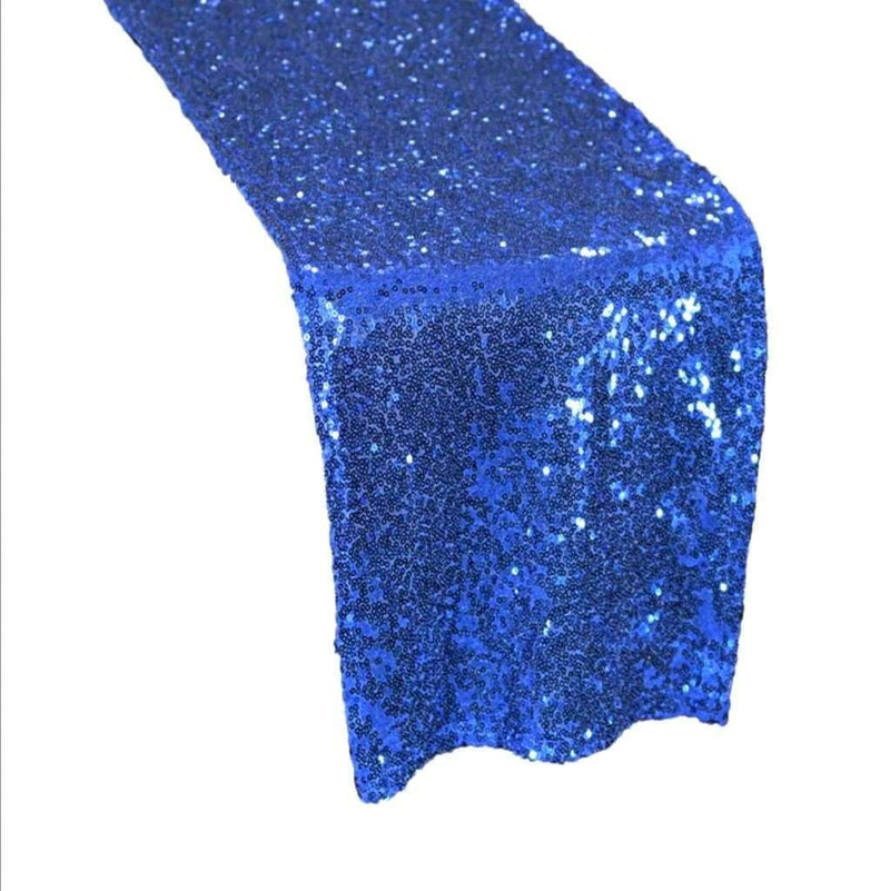 108" Royal Blue Sequin Wedding Table Runner