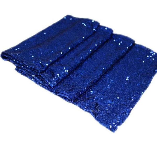 108" Royal Blue Sequin Wedding Table Runner