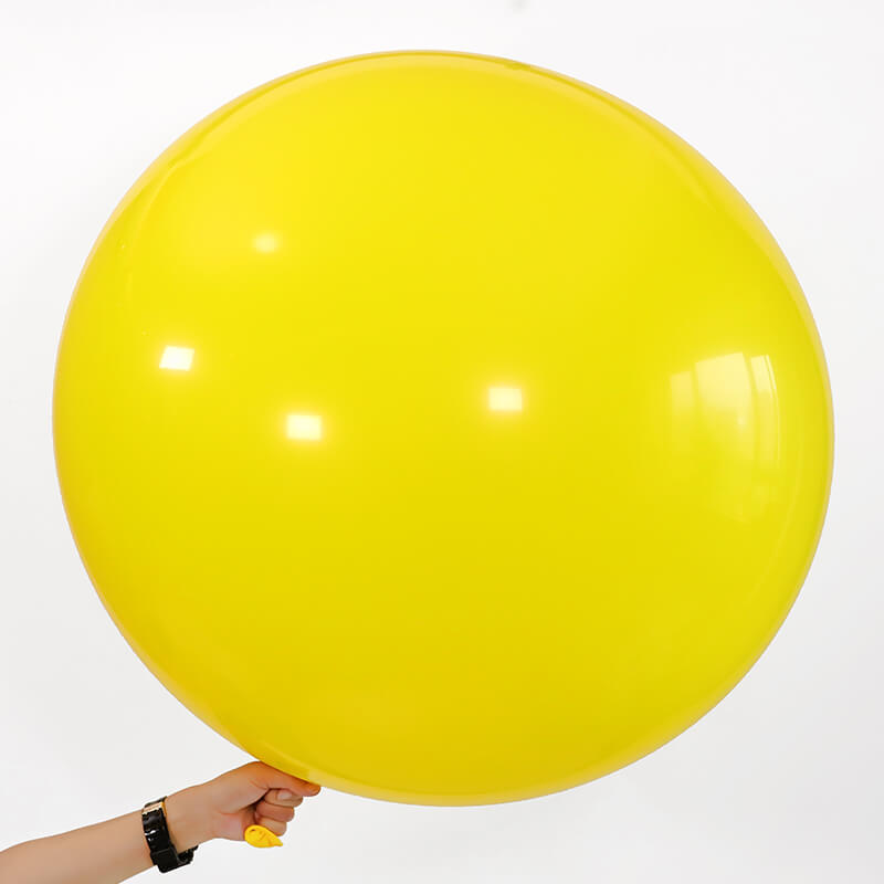 36-inch Jumbo Round Yellow Latex Party Balloon | Online Party Supplies