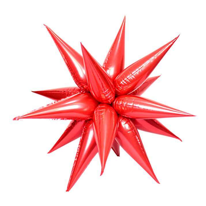 Online Party Supplies / Products / 3D Foil Balloons / 12-pointed 3D Red ...