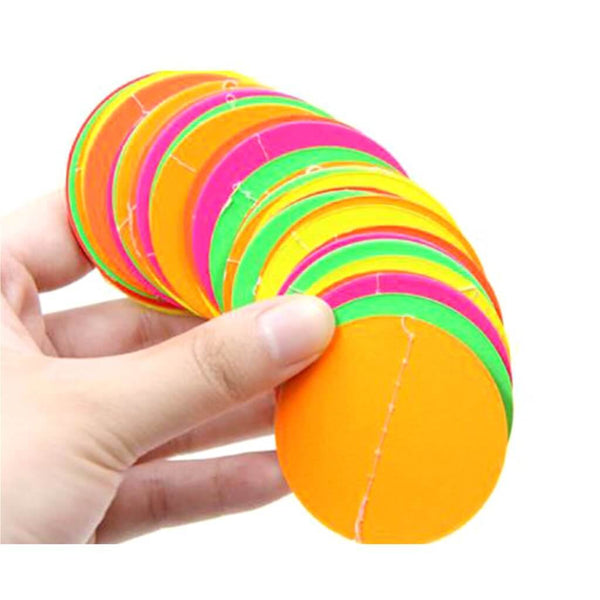 4.4m Neon UV Reactive Round Paper Banner Bunting