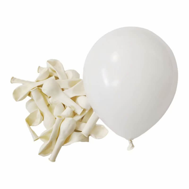 5" Mini White Wedding Bridal Shower Latex Balloons 10pk