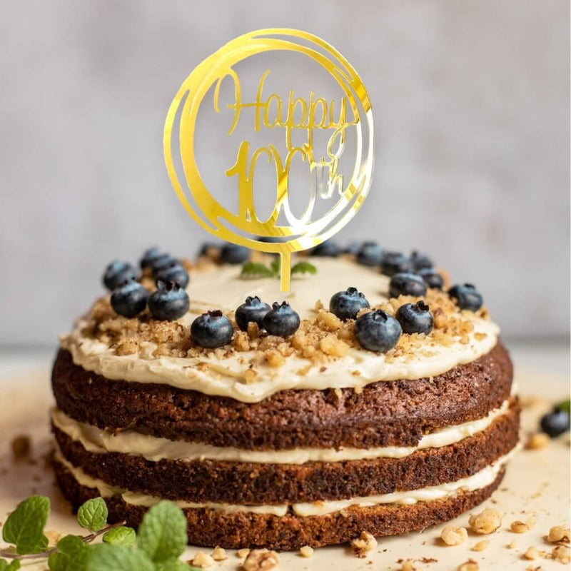 Online Party Supplies / Products / 100th Birthday / Acrylic Gold ...