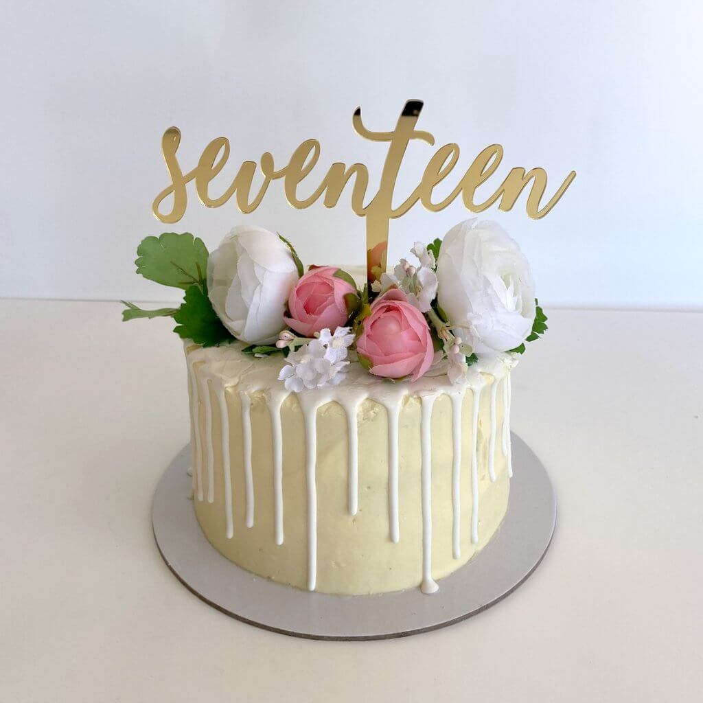 17th Birthday Cake Number Birthday Cakes — Annie's Creative Cakes