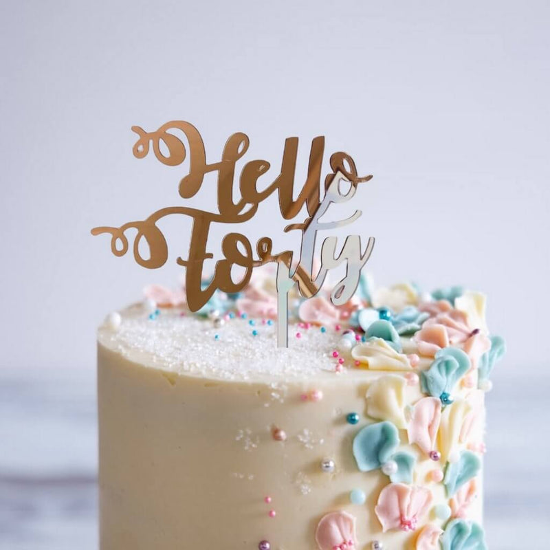 Online Party Supplies / Products / 40th Birthday / Acrylic Rose Gold ...