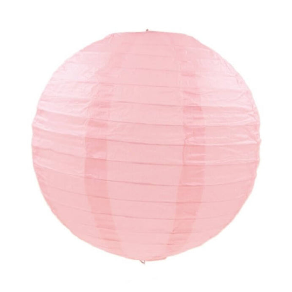 Baby Pink Round Paper Lantern - 4 Sizes Australia