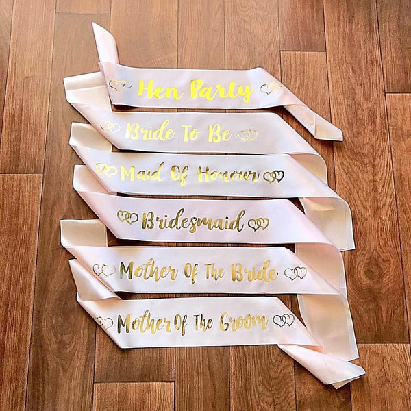 Champagne Pink 'Mother Of The Bride' Sash