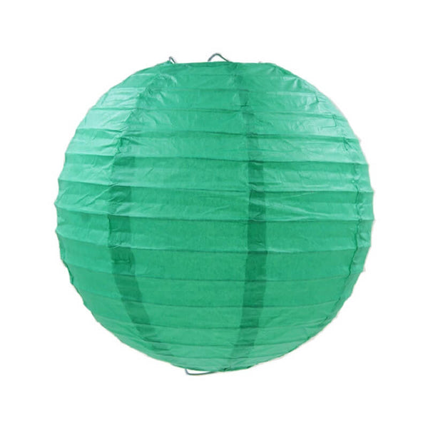 Dark Green Round Paper Lantern - 4 Sizes Australia