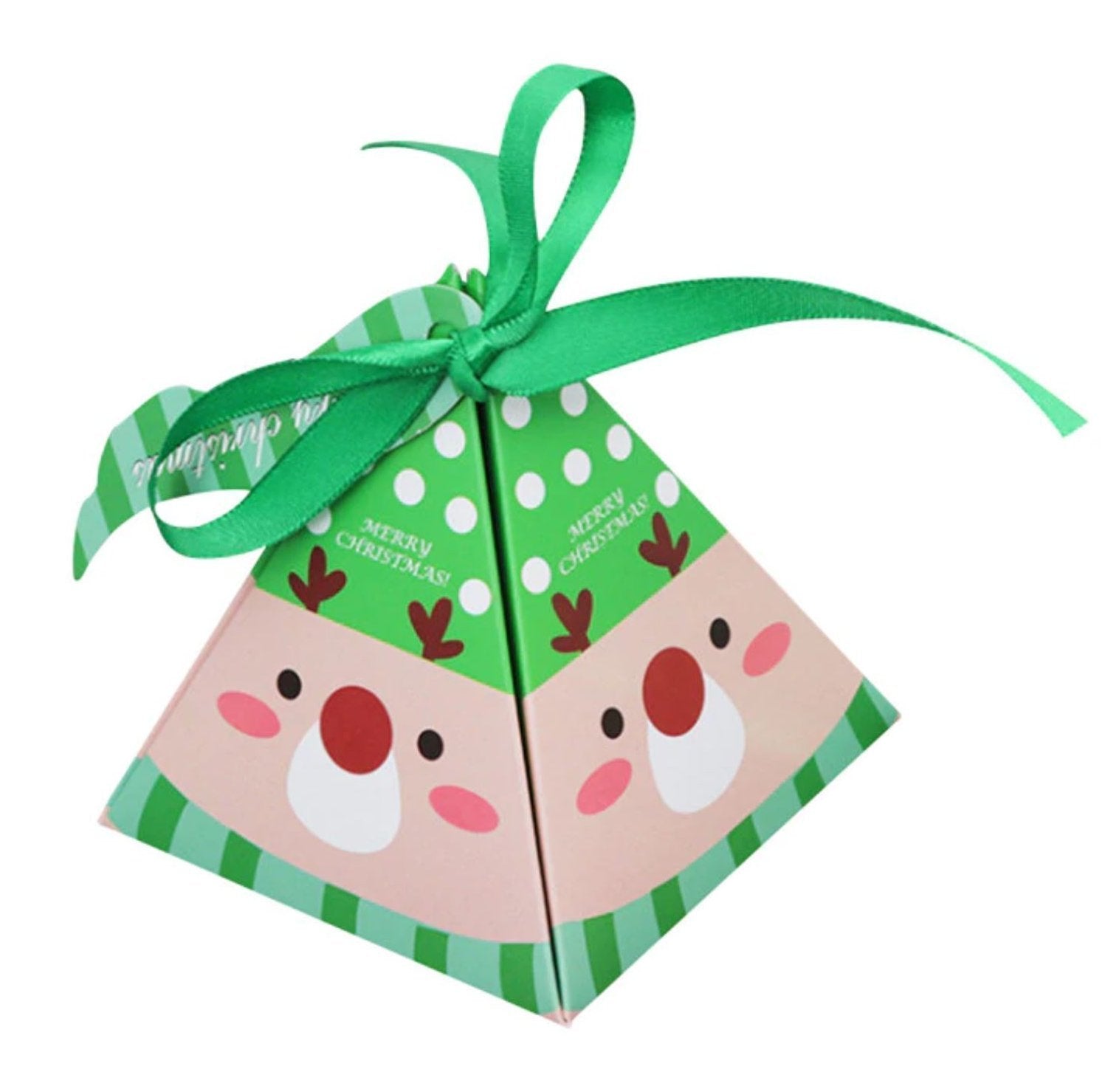 Decorative Pyramid Christmas Gift Boxes 6pk