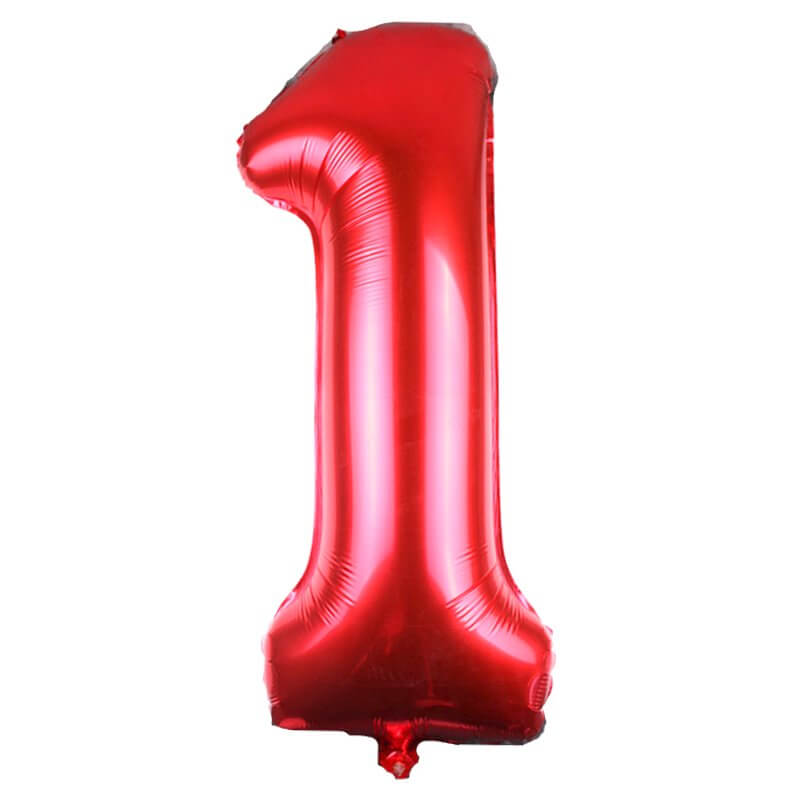 Online Party Supplies / Products / 1st Birthday / 40-inch Jumbo Red 0-9 ...