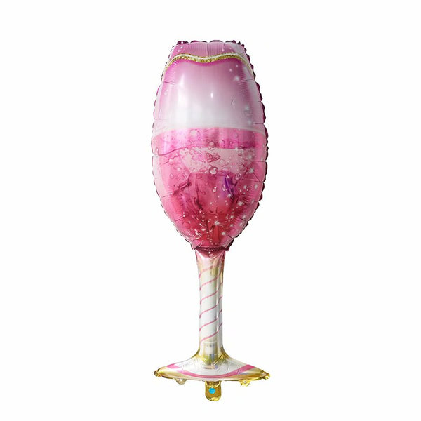 Jumbo Pink Champagne Goblet Glass Foil Party Balloon