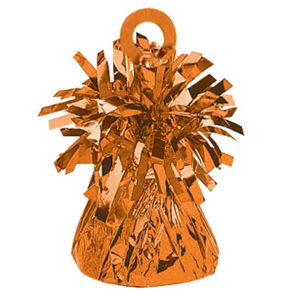 Small Foil Balloon Weight - Metallic Orange | Online Party Supplies