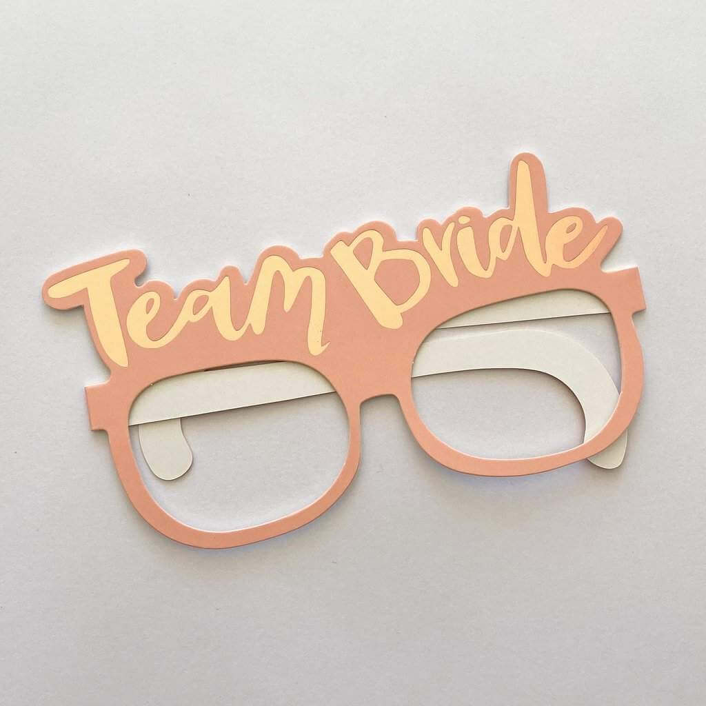 Rose Gold Bride To Be & Team Bride Party Glasses 10pk